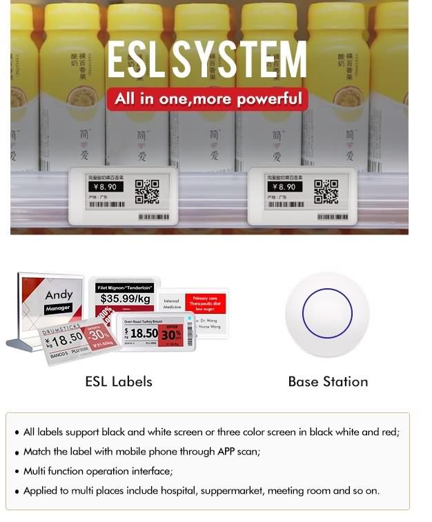 ESL - Electronic Shelf Labels digital price tags